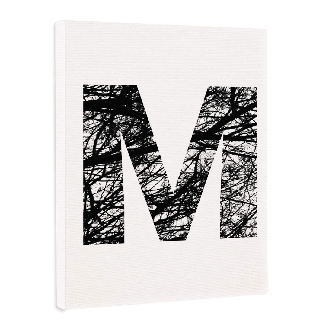 Letter M In Nature Black And White