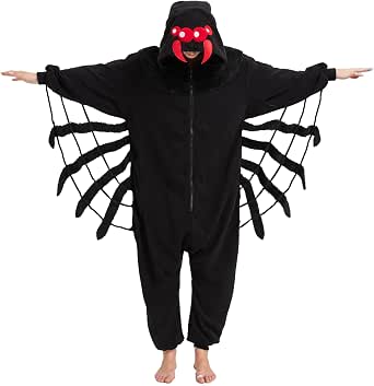 Amazon.com: YUTCOTC Adult Spider Onesie Pajamas,Spider Costume animal ...