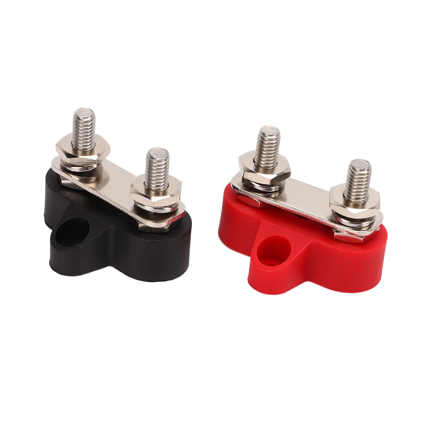 Power Junction Block, Red Black Color 2 Studs Bus Bar Rustproof Good ...