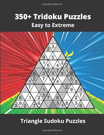 350+ Tridoku Puzzles: Triangular Sudoku Puzzles (easy to hard) (Fun ...