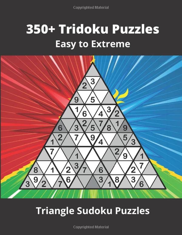 350+ Tridoku Puzzles: Triangular Sudoku Puzzles (easy to hard) (Fun ...