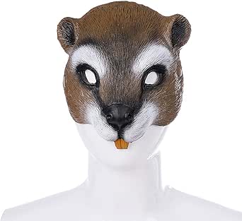 Amazon.com: Aiffort 1Pcs Halloween Squirrel Mask Animal Mask Halloween ...