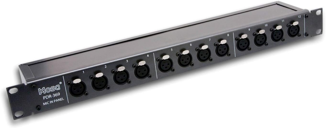 Amazon.com: Hosa PDR369 12CH XLR PATCH BAY : Musical Instruments
