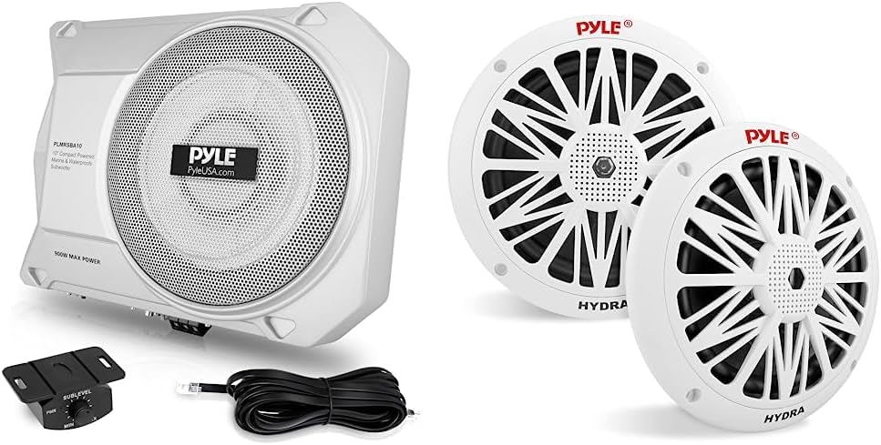 Amazon.com: PyleUsa 10-Inch Low-Profile Amplified Subwoofer System & 6. ...