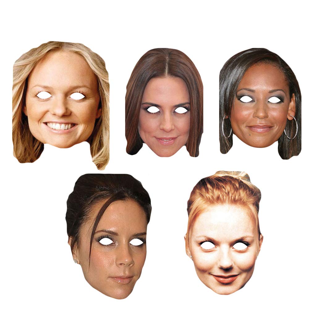 Buy Lord Fox Spice Girls Celebrity Face Masks Pack For Adults Parties ...