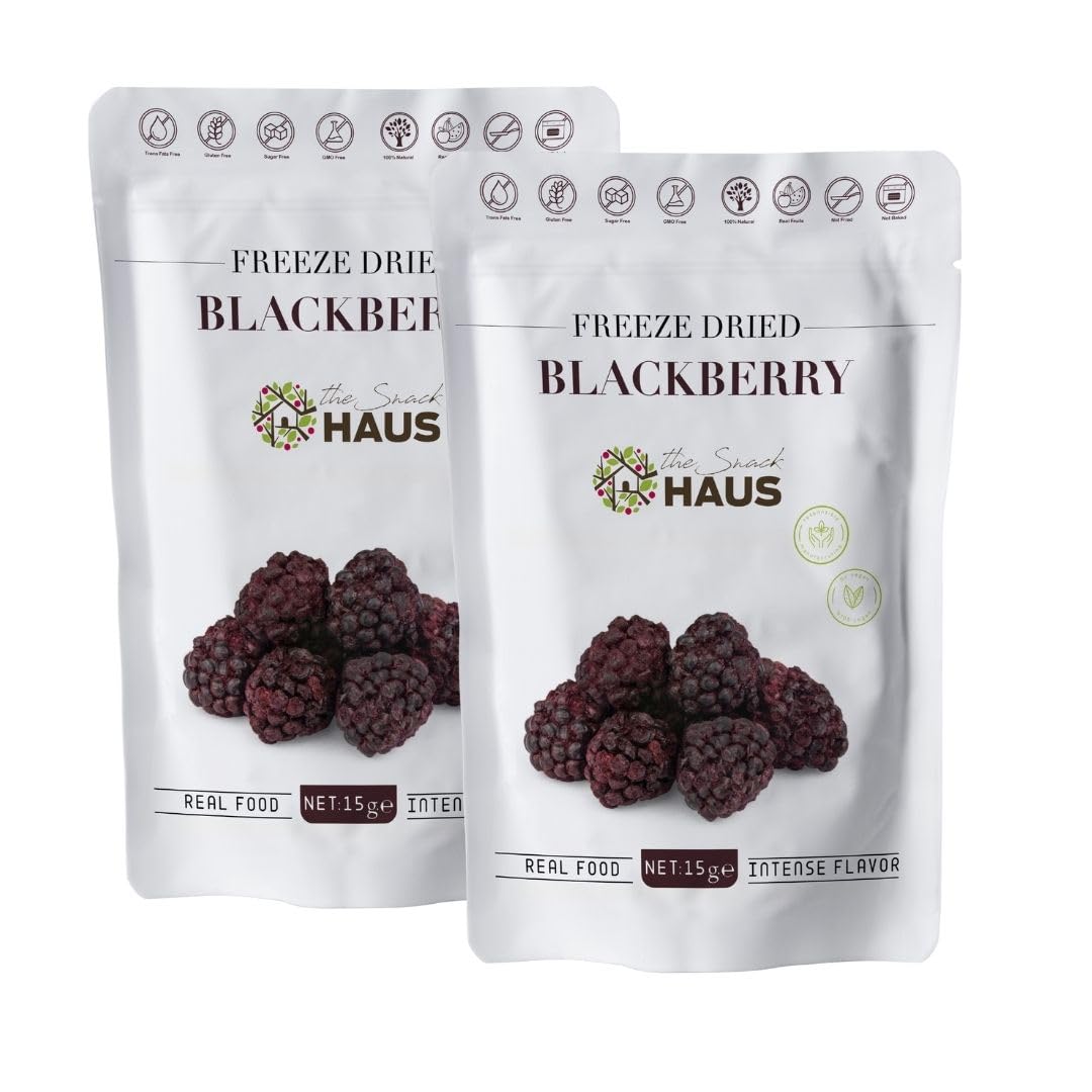Amazon.com: The Snack Haus Freeze-Dried Blackberries (2 Pack) | All ...