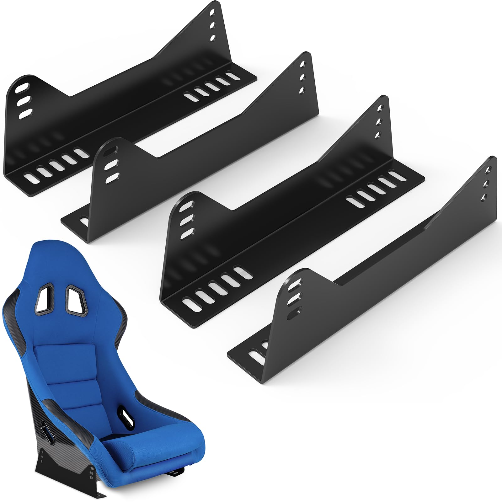 Amazon.com: 4 PCS Universal Bucket Seats Mounting Brackets Universal ...