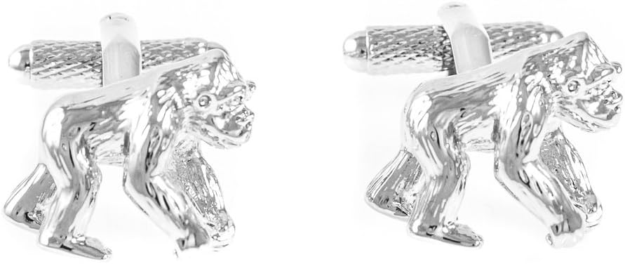 Amazon.com: MRCUFF Gorilla 3D Pair Monkey Cufflinks in a Presentation ...