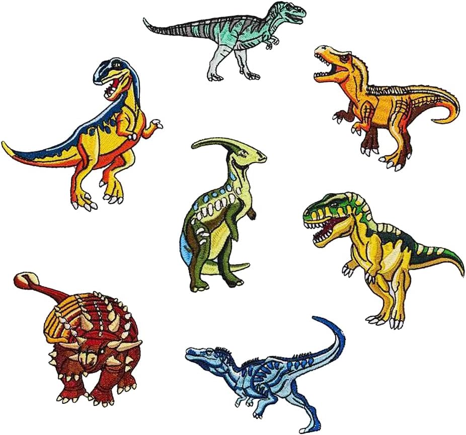 Amazon.com: Tornado-Storm 7 Pcs Cartoon Animal Fierce Jurassic Dinosaur Velociraptor ...