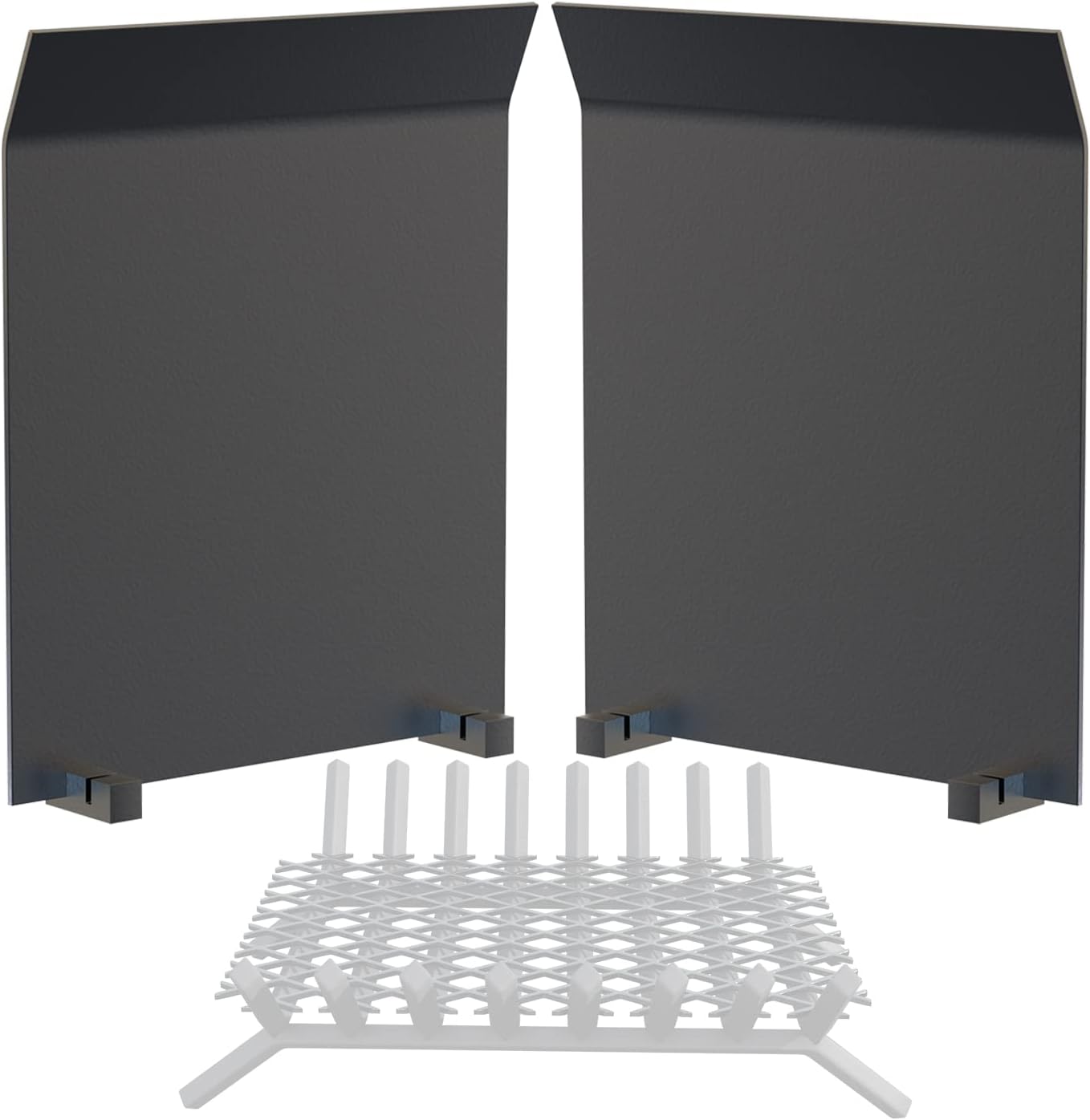 Amazon.com: RH Peterson Co. Contemporary Three Panel Satin Stainless ...