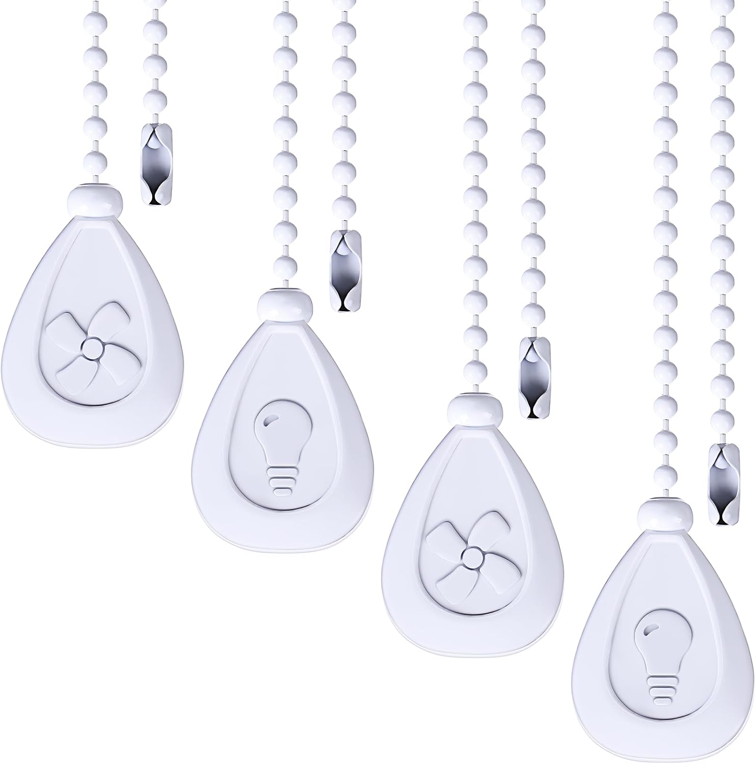 Amazon.com: Patelai 4 Pieces Ceiling Fan Pull Chain Extender Ornament ...