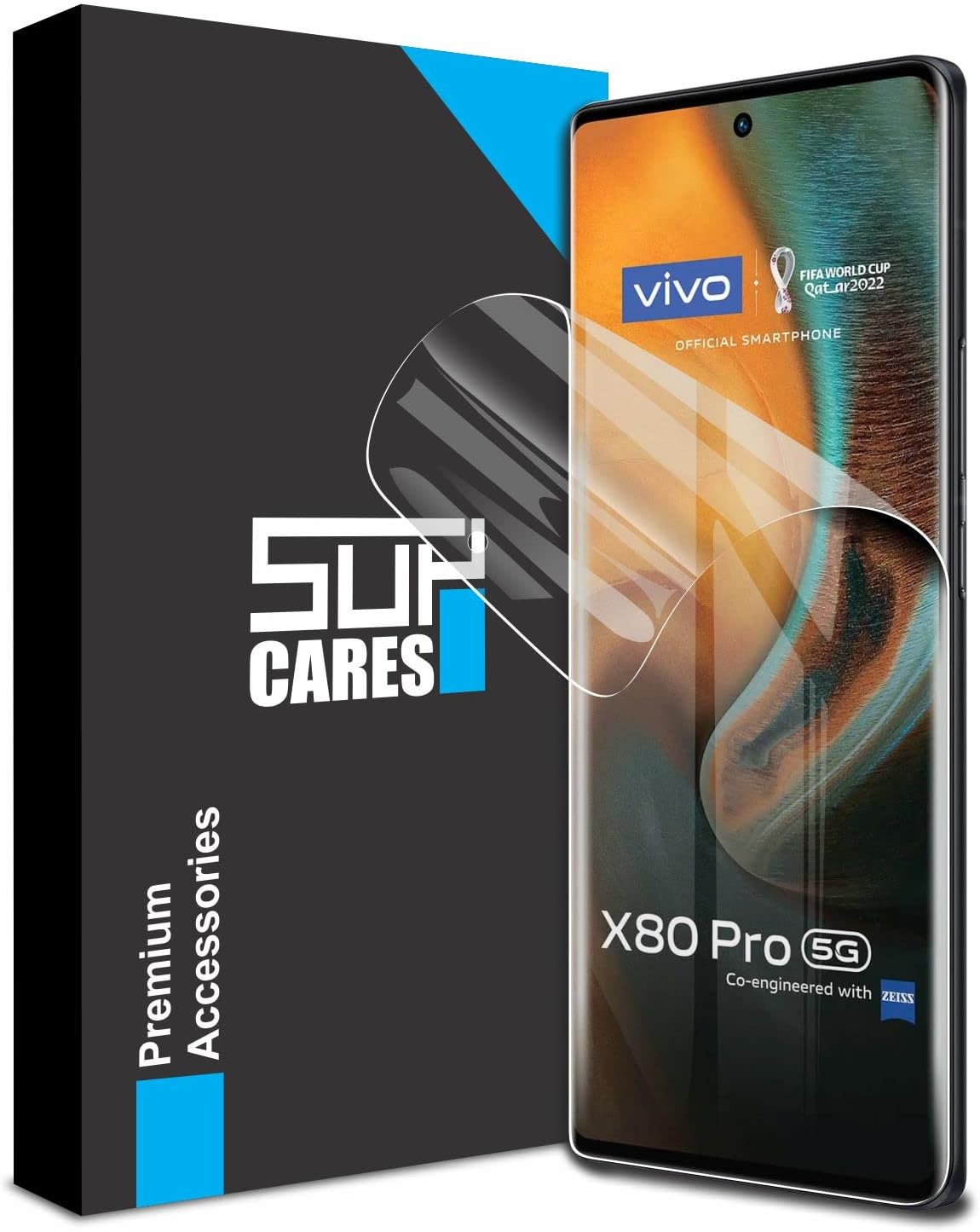 SupCares TPU Unbreakable Membrane Screen Protector For Vivo X90 5G, Vivo X90 Pro 5G, Vivo X80 5G ...