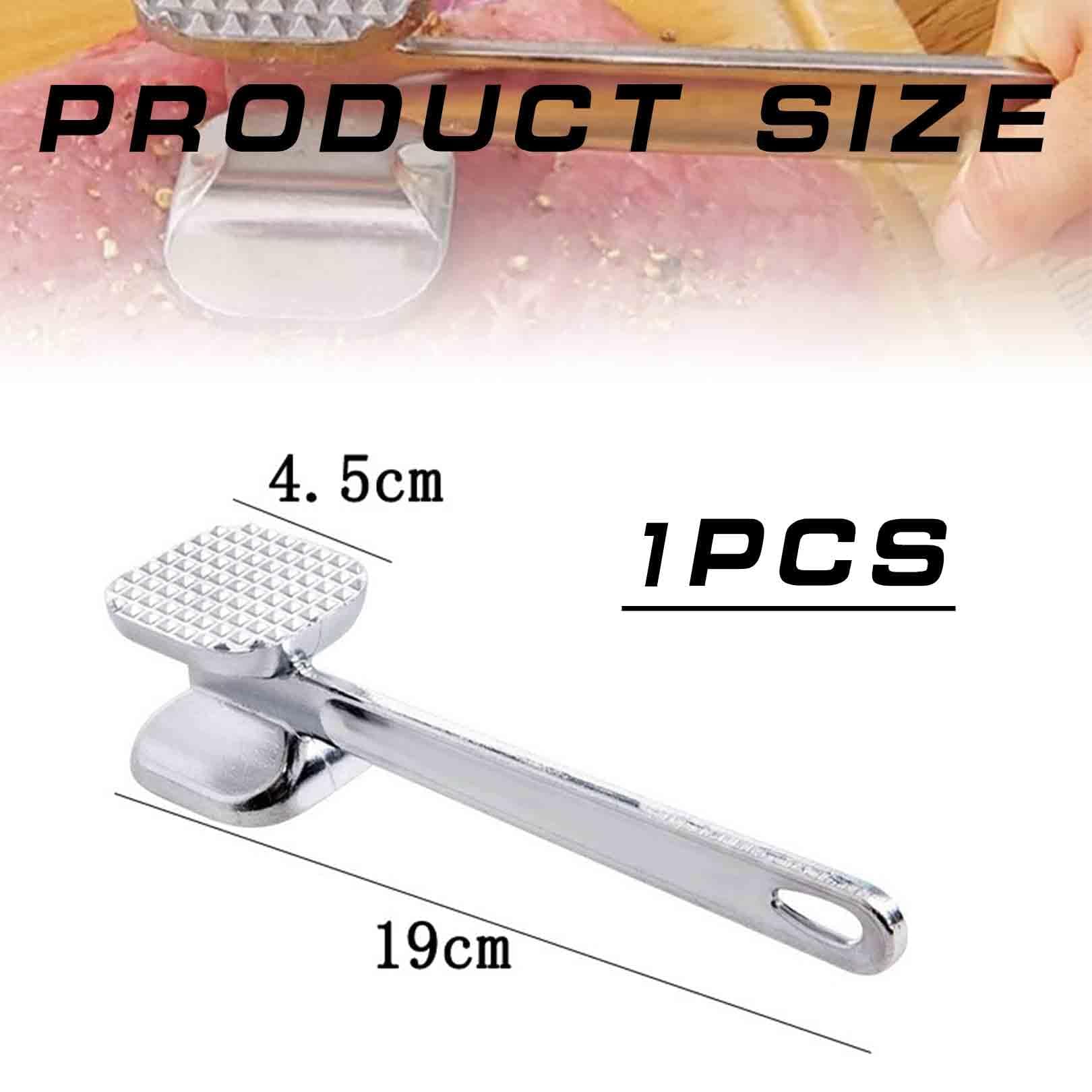 Meat Tenderizer, Meat Mallet Aluminum Alloy, Sturdy Meat Hammer, Double ...