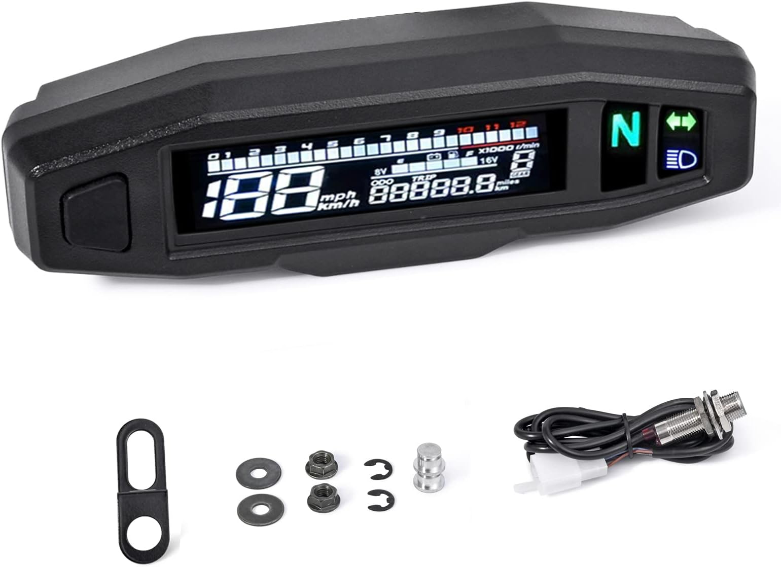 Amazon.com: Trail Tech 202-111 Endurance II Digital Gauge Speedometer ...