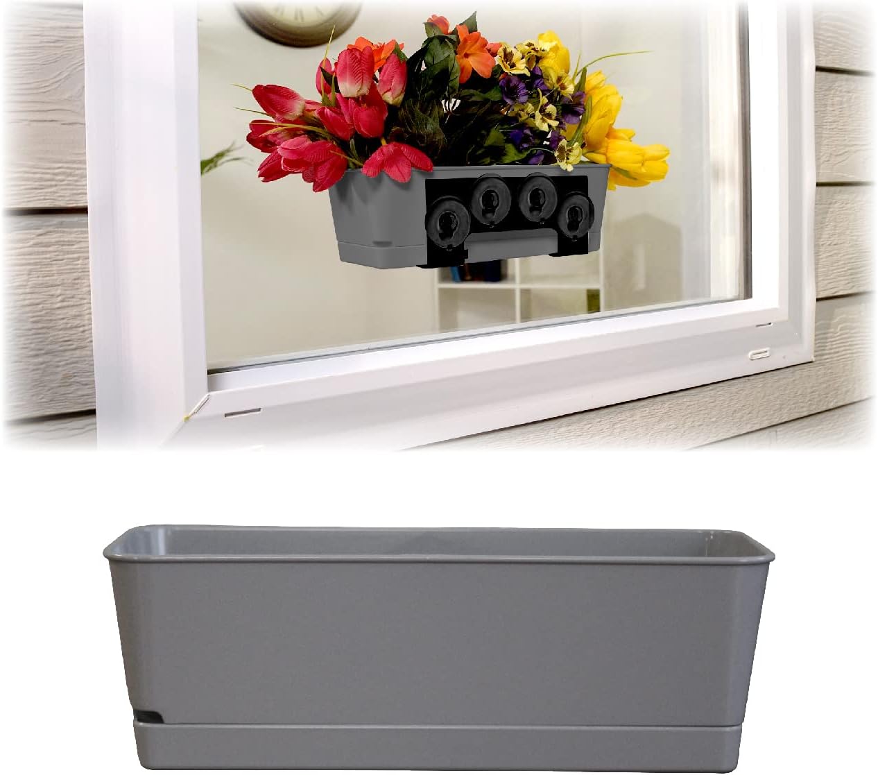 Amazon.com : Product Trend Blooming Shelf Window-Mounted Planter for ...