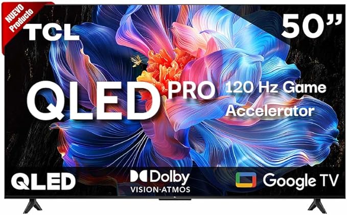 TCL Smart TV 2025 Pantalla 50" 50Q5K Google TV QLED 4K Google Assistant ...