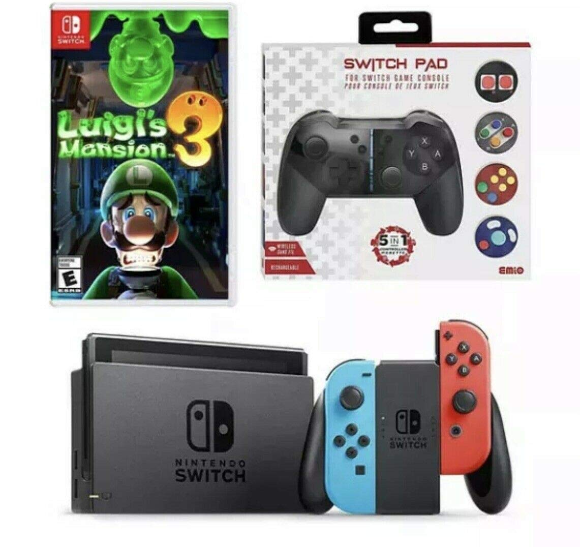Buy Nintendo Switch Luigi's Mansion Game & Switch Pad Bundle: Nintendo ...