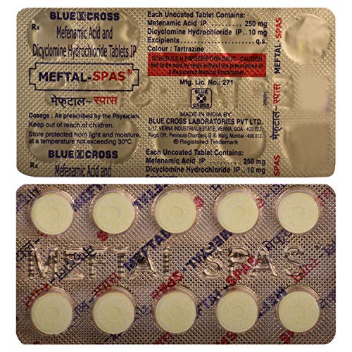 Meftal-Spas - Strip of 10 Tablets - Price History