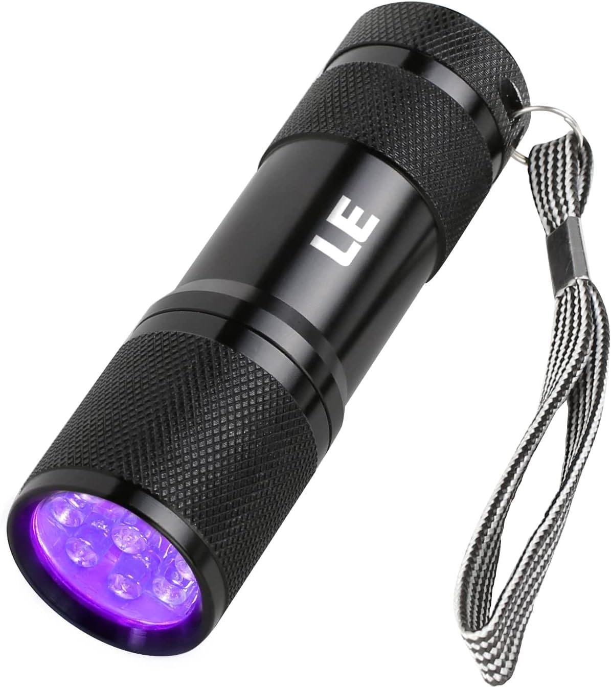 LE UV Flashlight, Handheld Black Light Flashlight, 9 LED 395nm ...