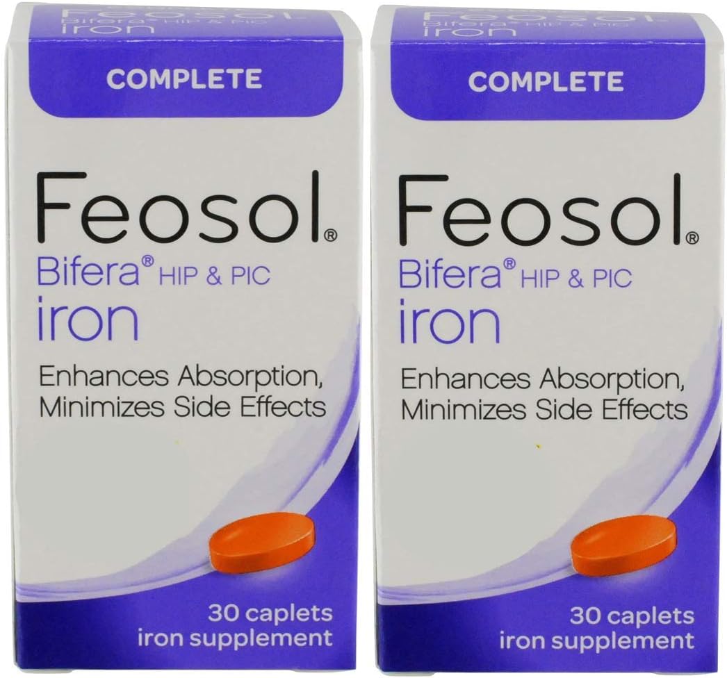 Amazon.com: Feosol Complete Iron Supplement Tablets, Non-heme, 325mg ...