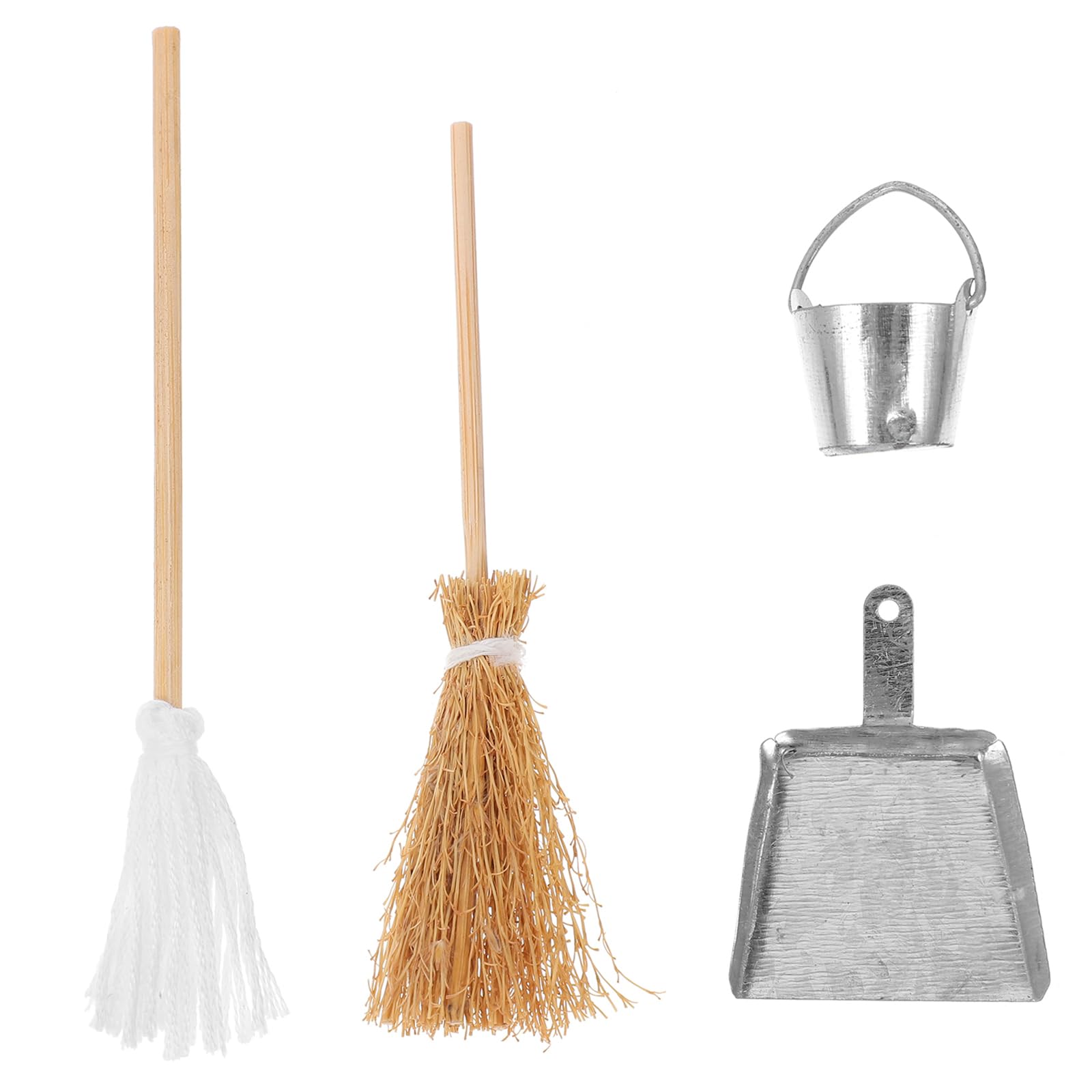 Amazon.com: Abaodam Miniature Dollhouse Cleaning Set Mini Floor Mop ...
