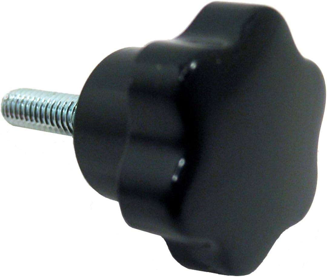 Amazon.com: JW Winco Phenolic Plastic Six Lobed Knob, Threaded Stud, M6 x 1.0 Thread Size x 10mm ...