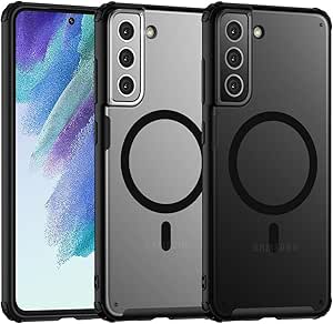 Amazon.com: TIANNIUKE Magnetic Case for Samsung Galaxy S21 FE 5G, Translucent Matte Anti ...