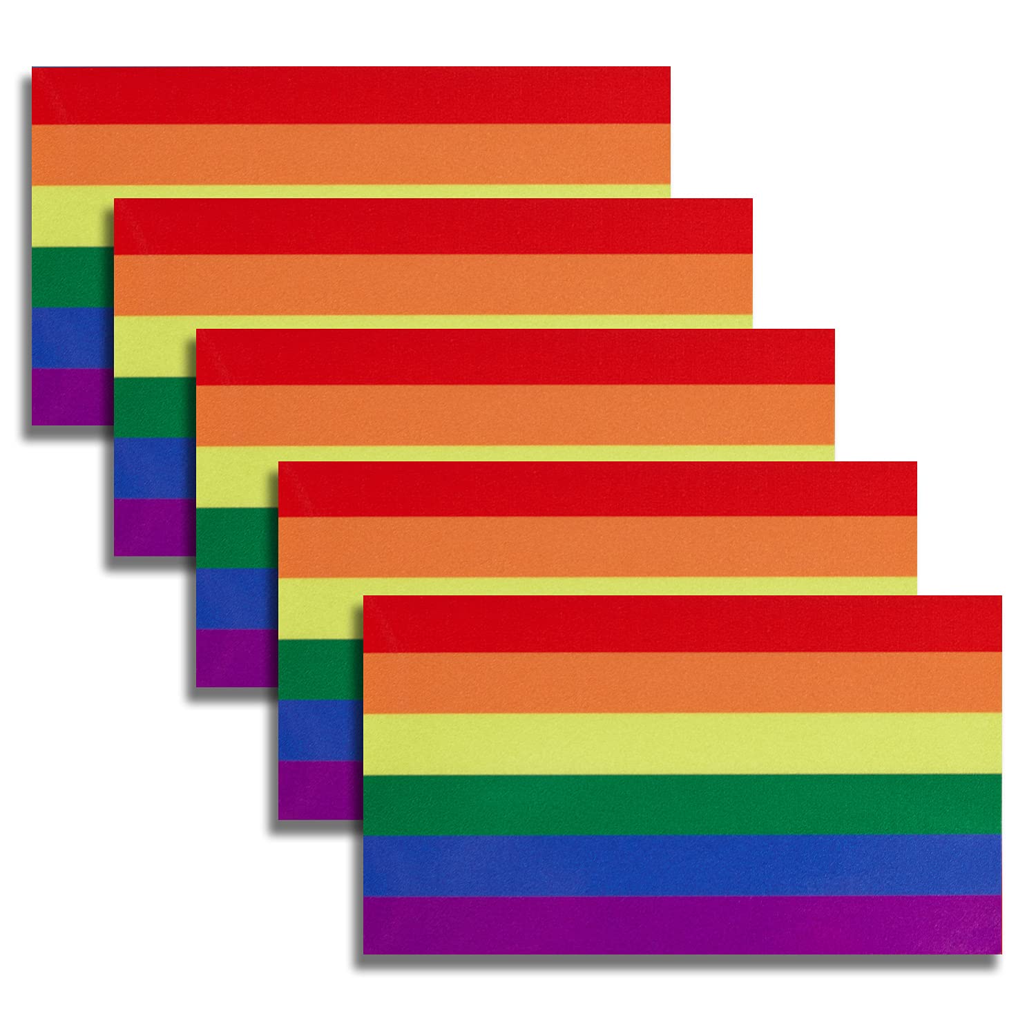 Amazon.com - HSQ HSQCEZ 5 Pcs Rainbow Pride Flag Vinyl Decal, Tactical ...