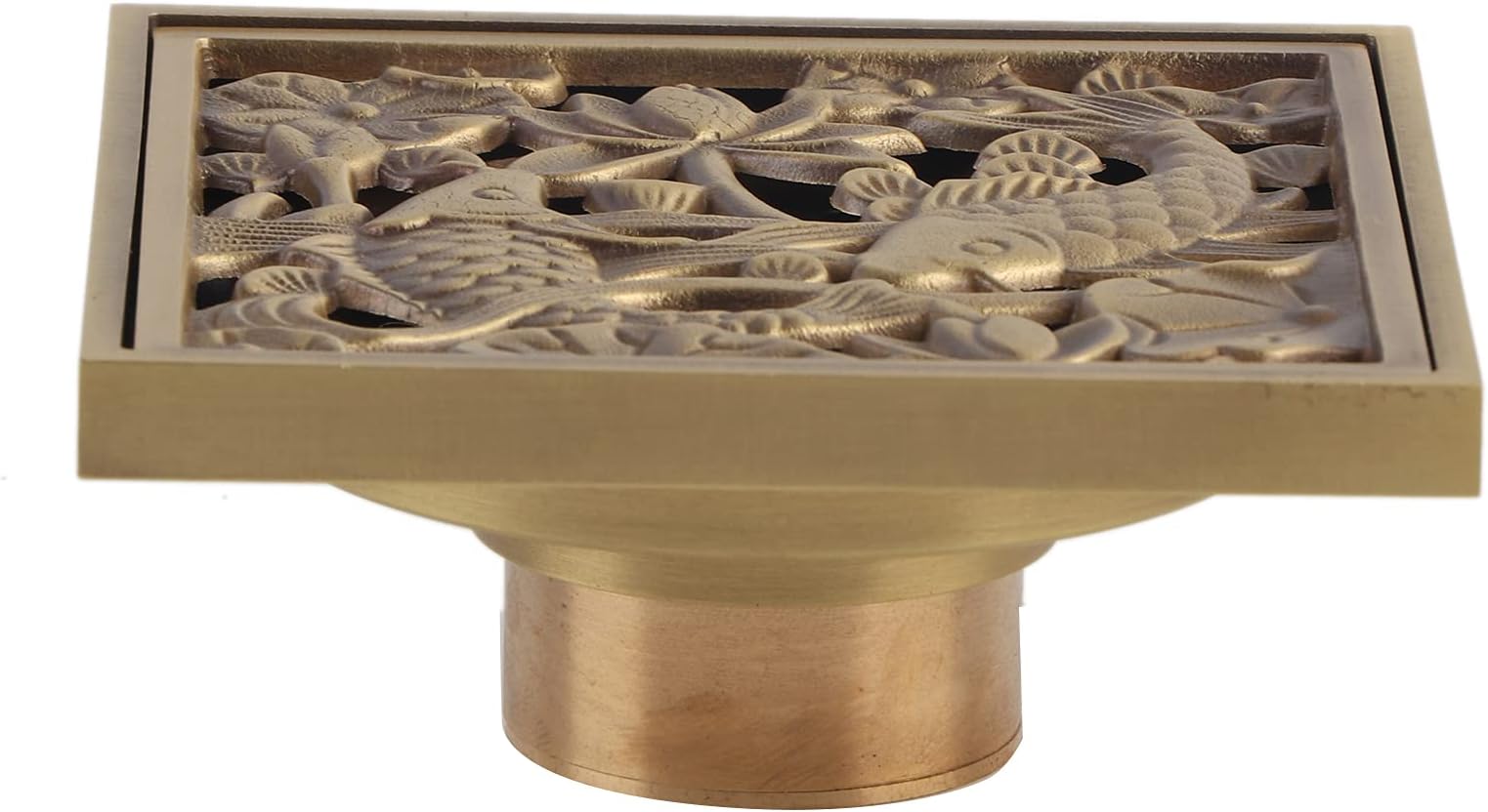 Antique Shower Drain Brass Bathroom Floor Drain with Removable Cover ...