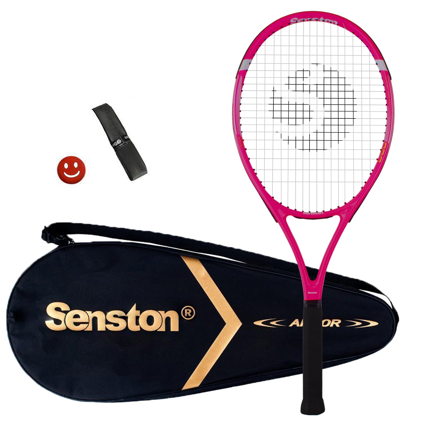 1 x RAW Customer Returns Senston Tennis Racket 27 for Adults Aluminum ...