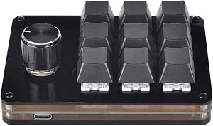 Macro Mechanical Keyboard 9 Keys Mini Keyboard with Knob Design ...