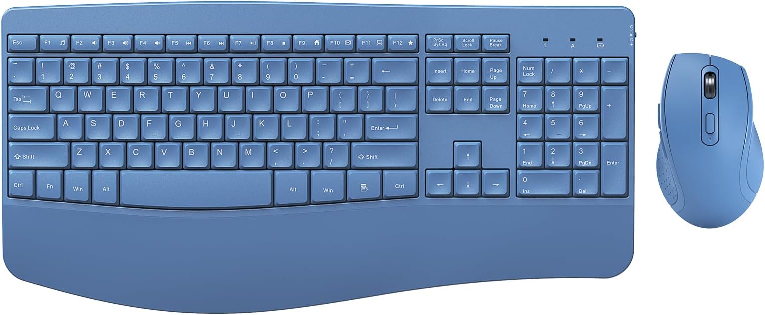 Amazon.com: Ergonomic Keyboard and Mouse Combo - Full Size Keyboard ...