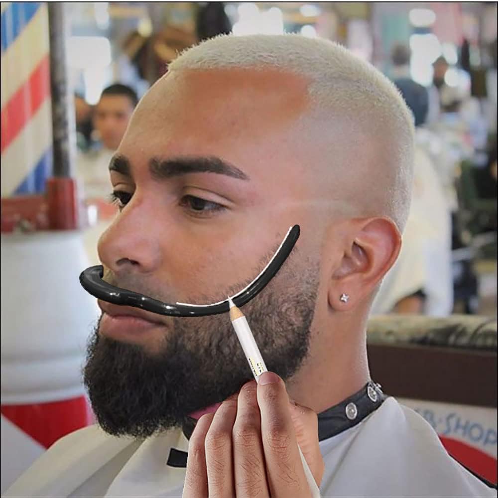 Amazon.com : Beard Shaping Tool - Beard Shaping Template Barber Pencil ...