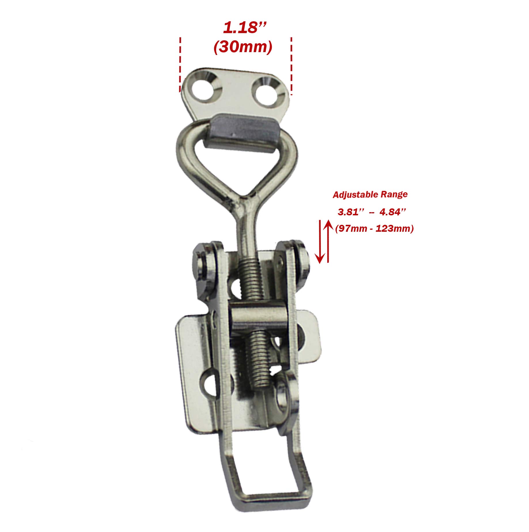 Snapklik.com : 4 Pack Adjustable Buckle Cabinet Boxes Lever Handle ...