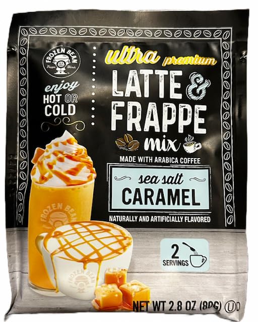 Amazon.com : Ultra Premium Latte & Frappe mix Sea Salt Caramel Latte ...