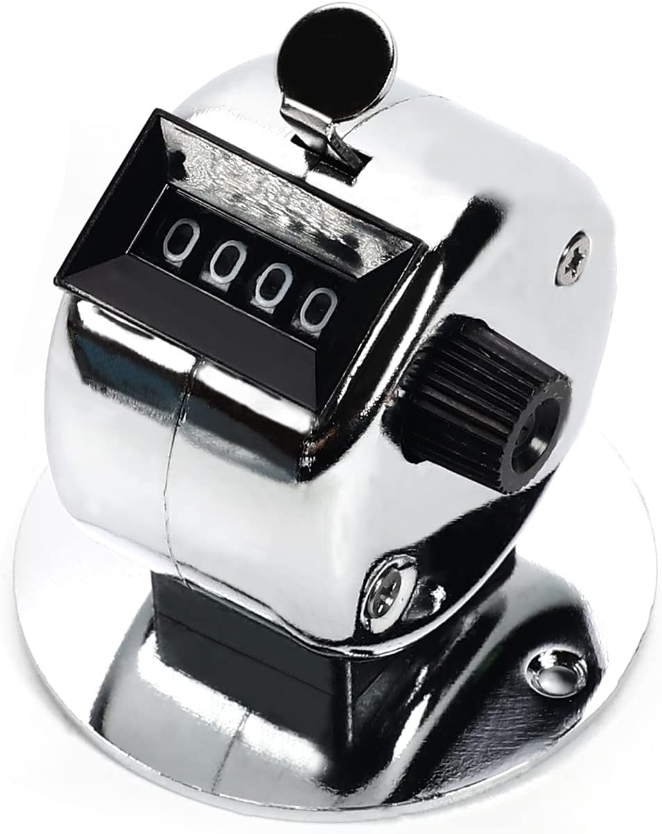 Othmro Plasitc Hand Tally Counter 4-Digit Tally Counters Mechanical ...