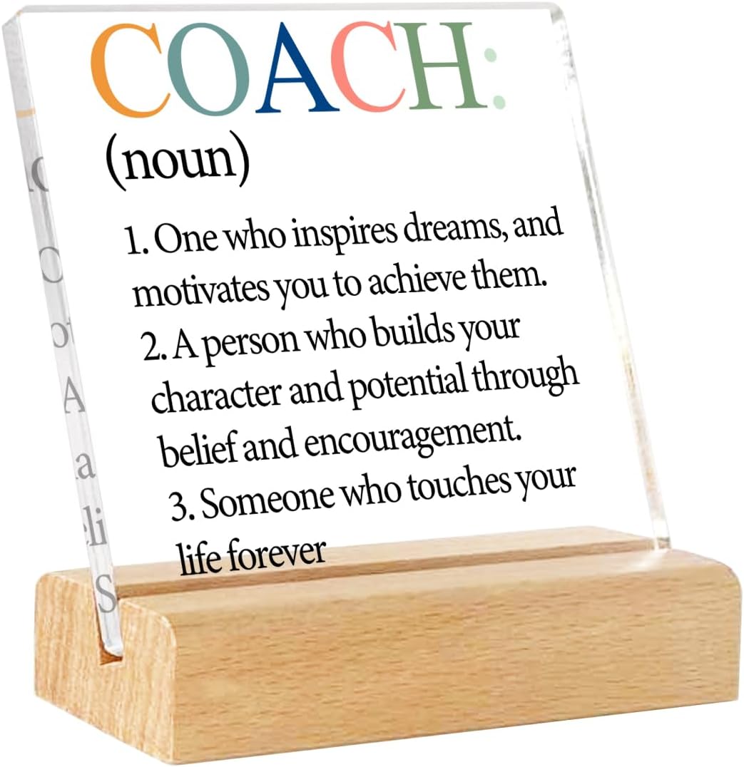 Amazon.com: Inspirational Coach Noun Coach Gifts, Desk Accessories ...