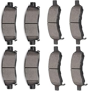 Amazon.com: LSAILON [D1169+D883] Front & Rear Disc Brake Pads Set For Buick Enclave Rainier For ...