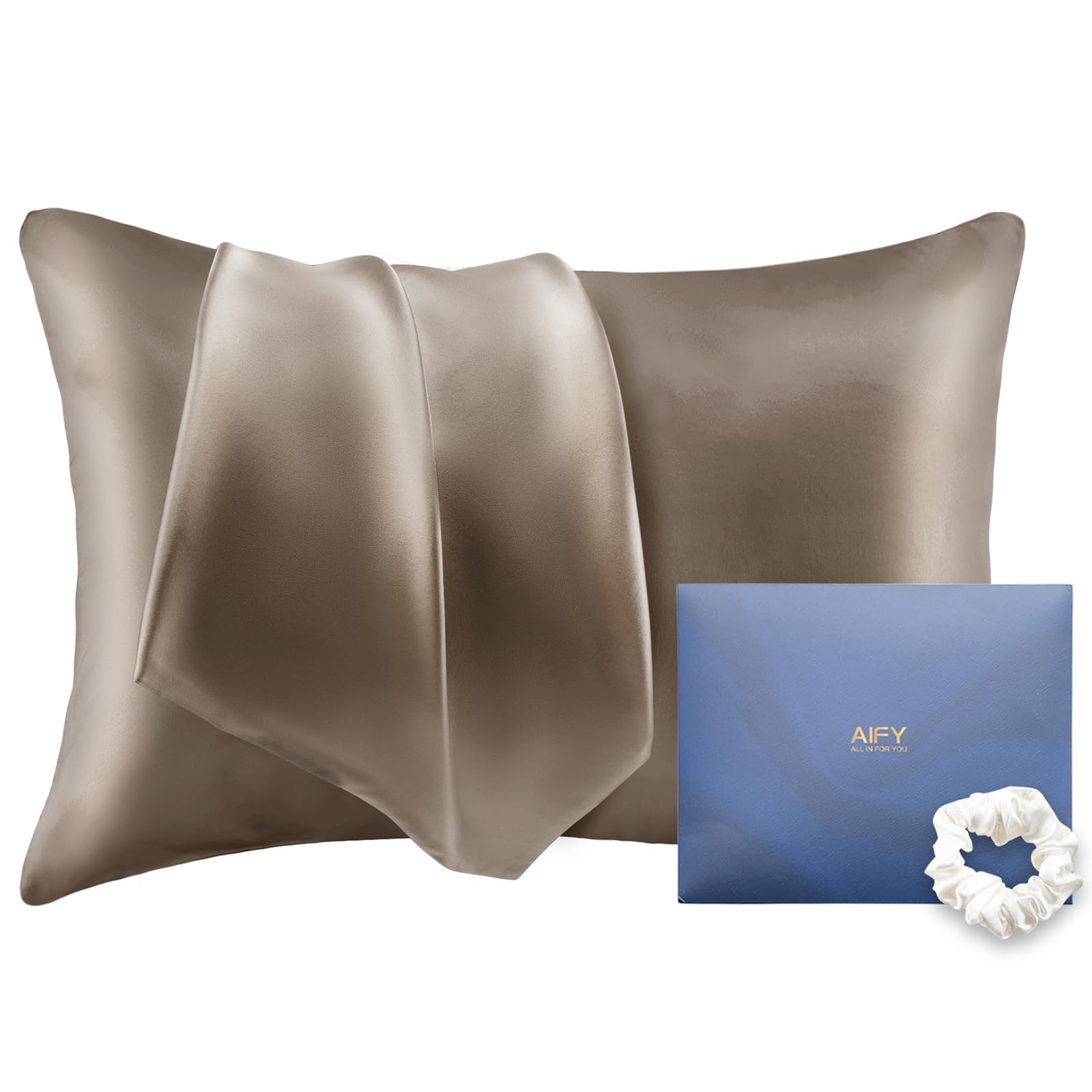 Amazon｜AIFY シルク枕カバー シルク100％ まくらカバー 6Aクラス 片面シルク 枕カバー 35 50 美髪 美肌 シルク 枕カバー 洗える 敏感肌に優しい 良い通気性 摩擦軽減 ...