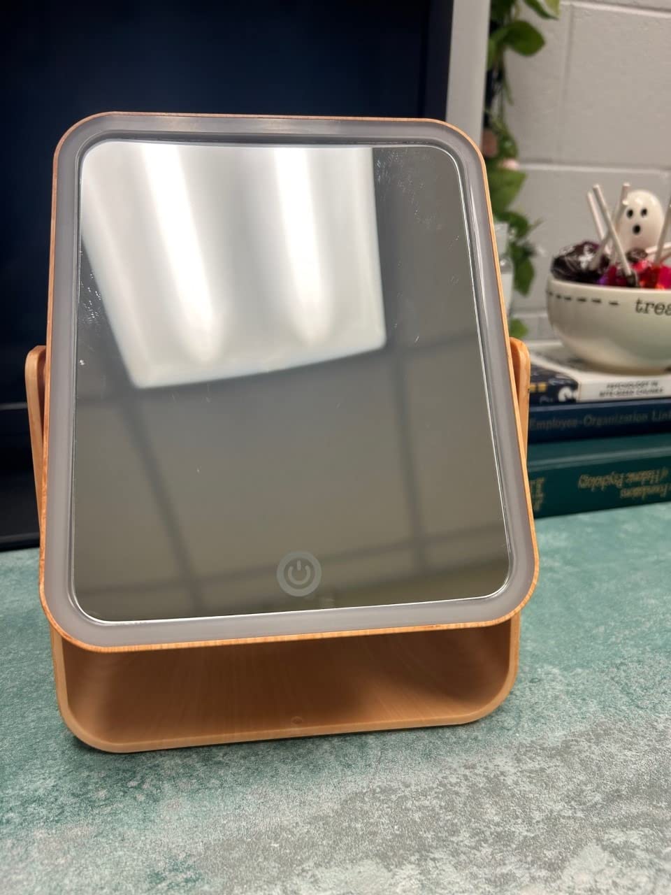$4/mo - Finance Desk Mirror, Makeup Mirror with Lights, Table Mirror ...