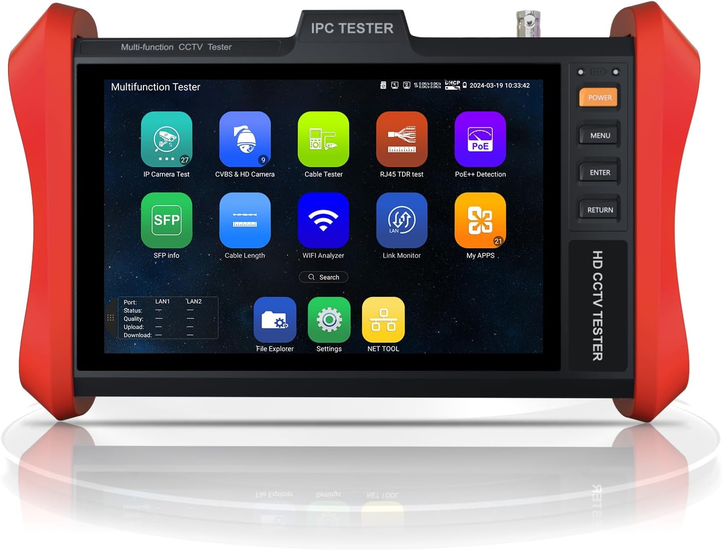 Amazon.com : Rsrteng CCTV Tester 8K 32MP 12MP IP Camera Tester with ...