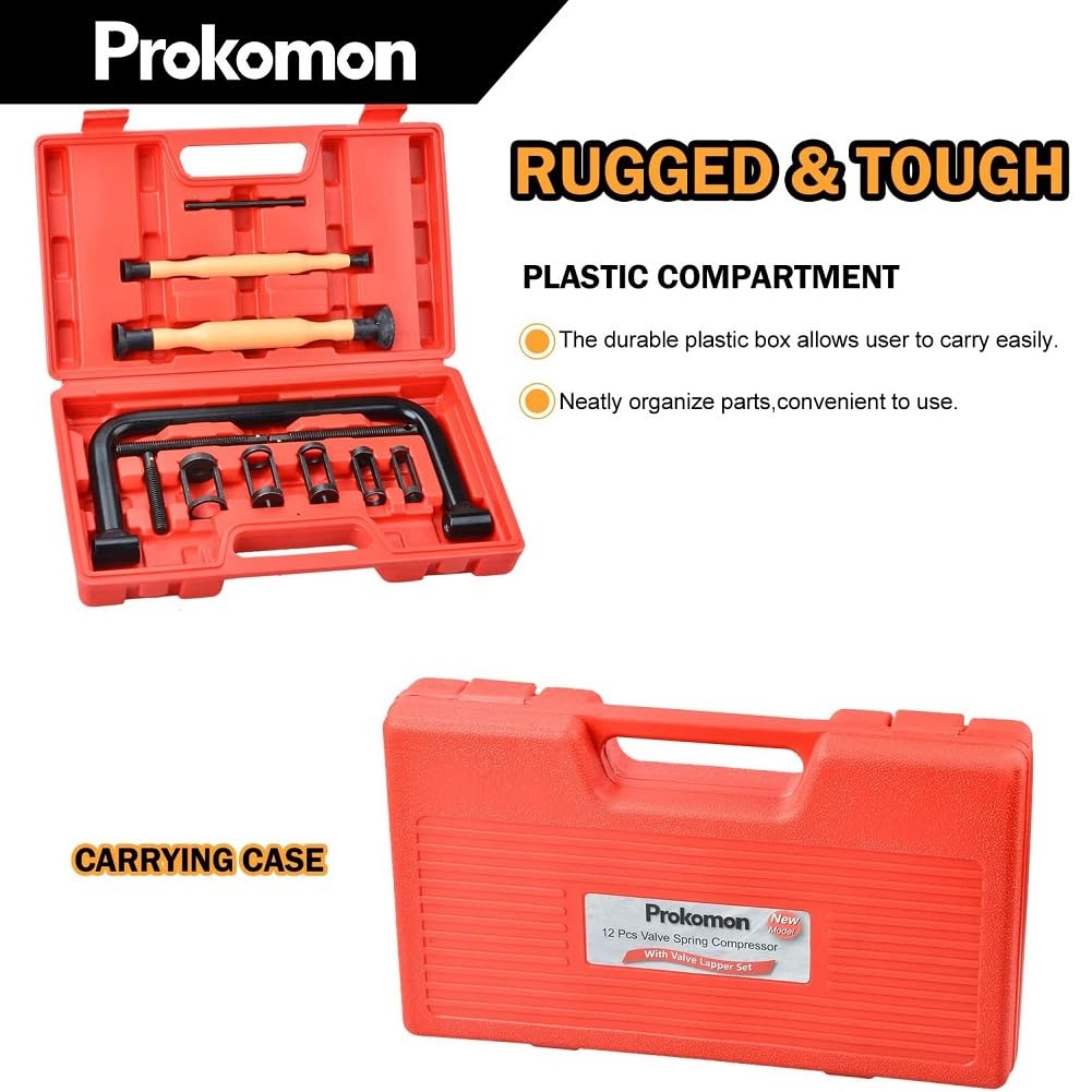 Snapklik.com : Prokomon 12 Pieces Motorcycle Valve Spring Compressor Tool