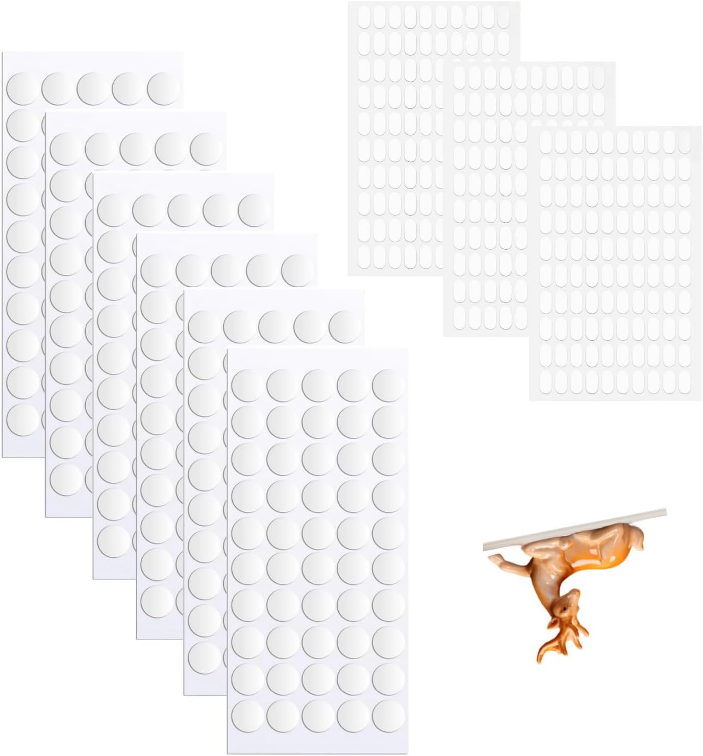 Amazon.com: YEEZUNPU 600Pcs Clear Double Sided Dots Glue, Double Sided ...