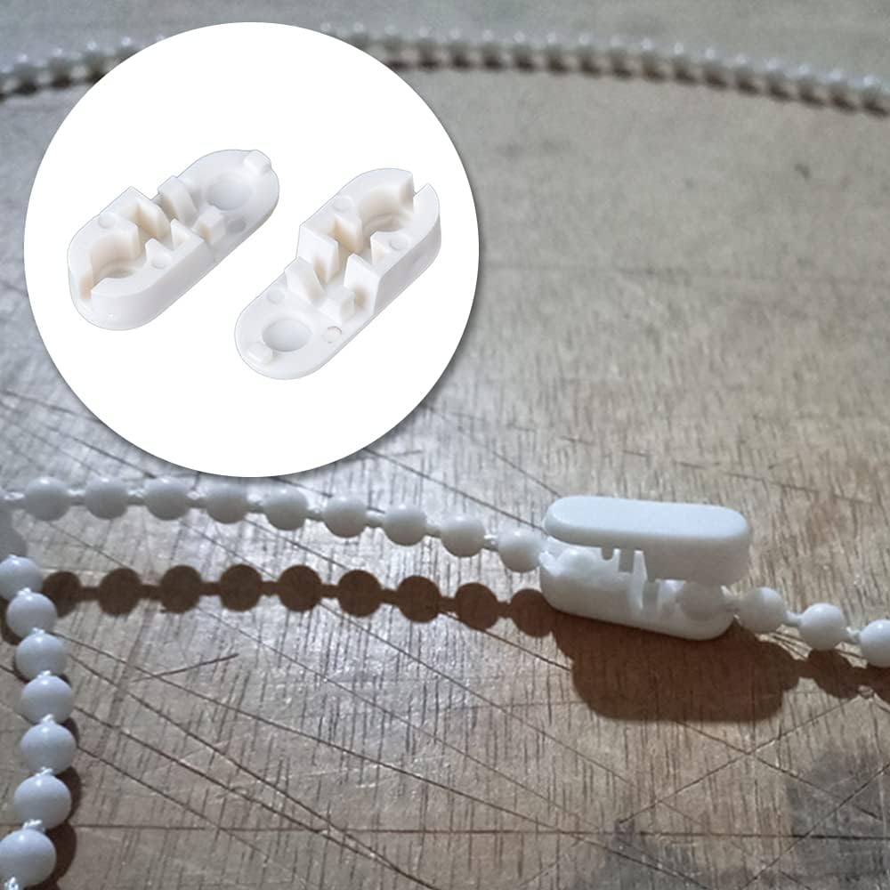 100 Pcs Plastic Blind Ball Chain Cord Connectors Roller Blind Ball ...
