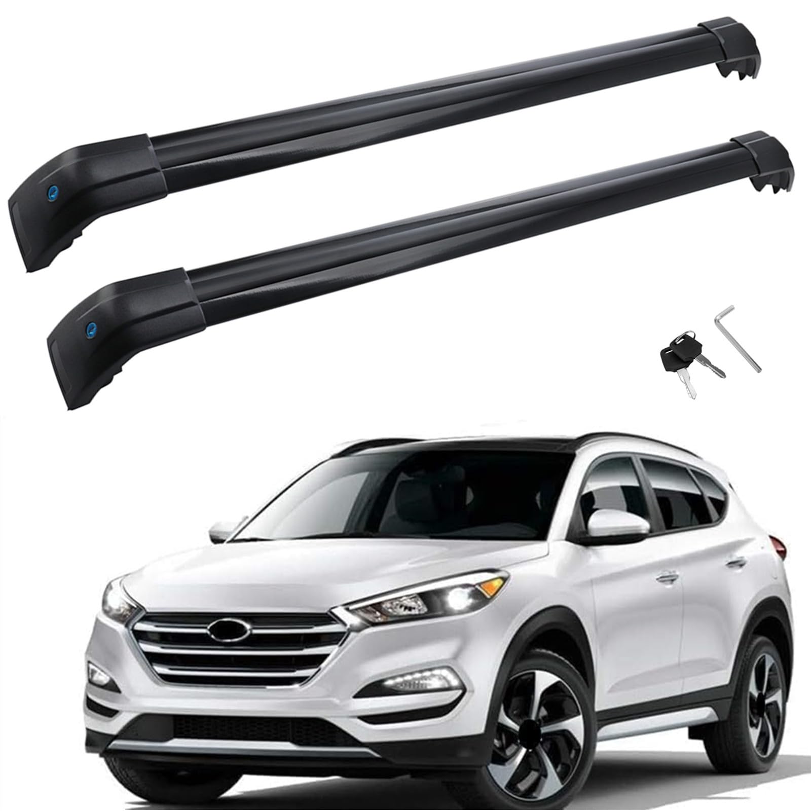 Snapklik.com : MotorFansClub 220lbs Roof Rack Cross Bars Fit For ...