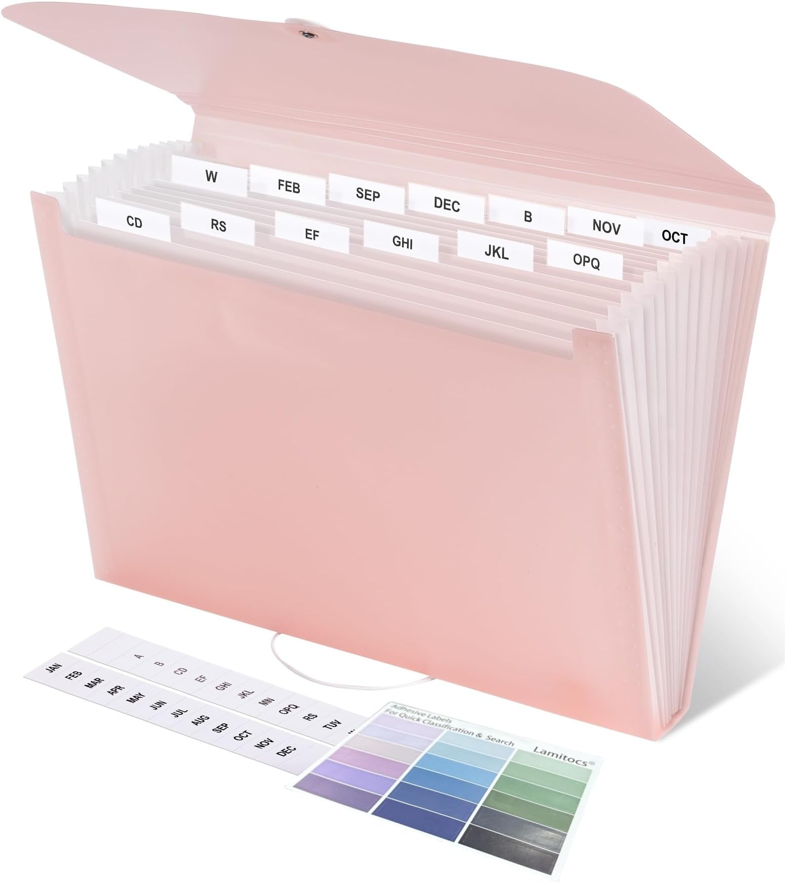 Amazon.com : Lamitocs Expanding File Folder A4,13 Pockets File ...