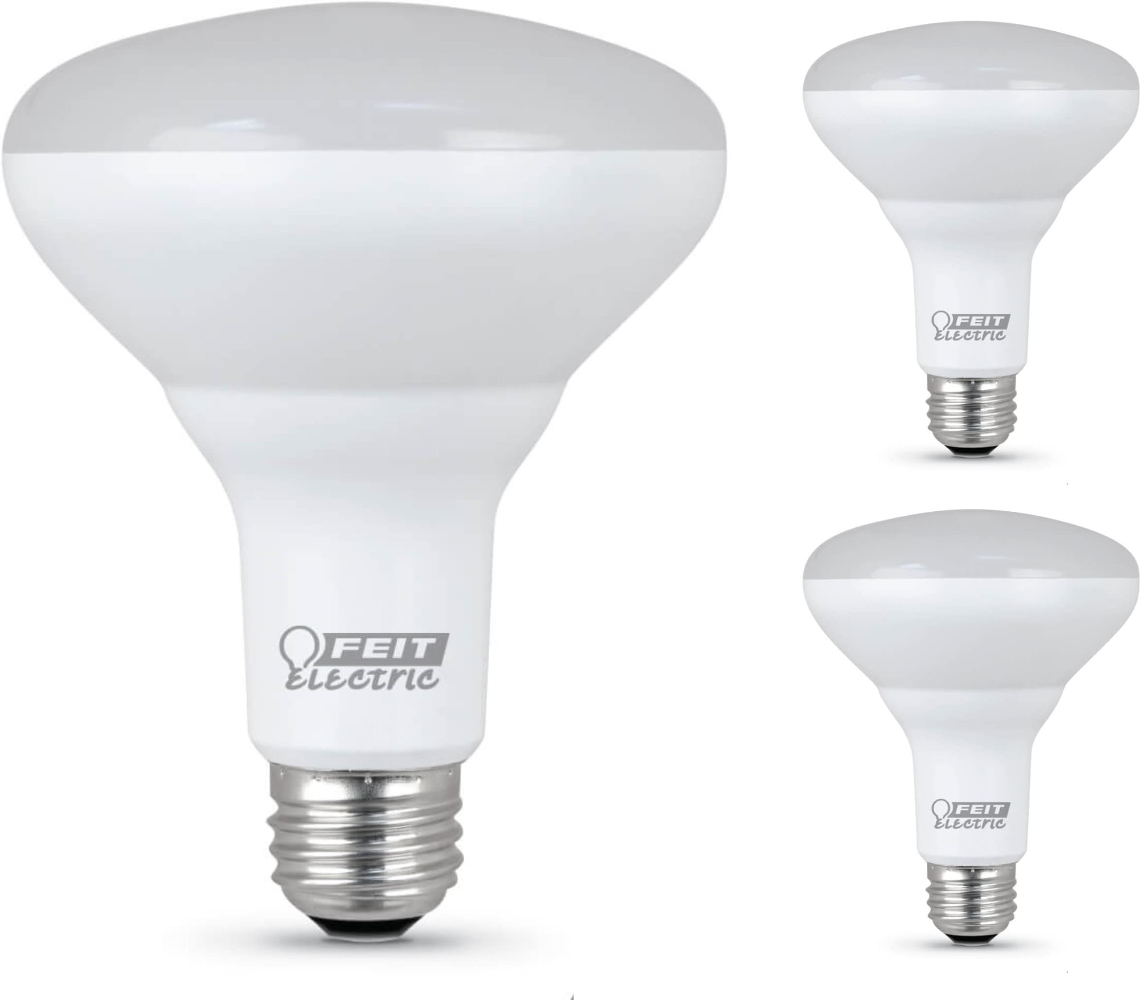 Feit Electric BR30 LED Light Bulbs, 65W Equivalent, Non Dimmable, 10 ...