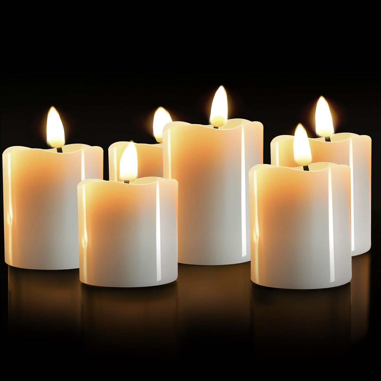 Amazon.com: SHYMERY Flameless Votive Candles with Timer, Battery ...
