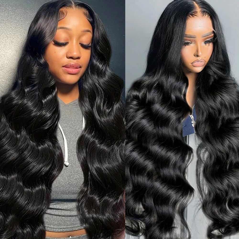 Amazon.com : Redice 13x6 Lace Front Wigs Human Hair Pre Plucked Body ...