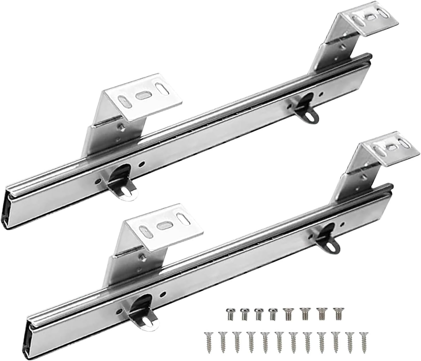 Amazon.com: Steel Metal Ball Bearing Runners 12 14 16 Inches Under Desk ...